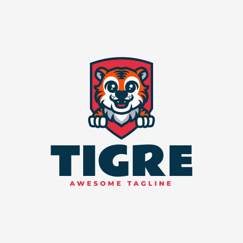 Logo pigman mascot cartoon style Royalty Free Vector Image