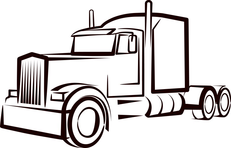 Cute smiling truck Royalty Free Vector Image - VectorStock