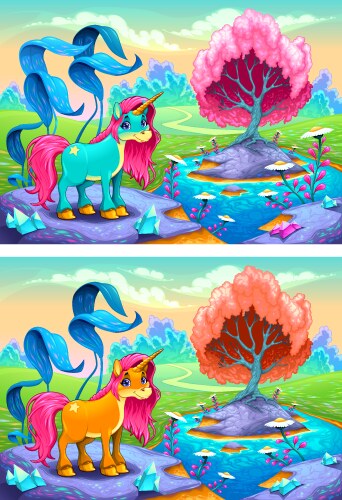 Music scene differences Royalty Free Vector Image