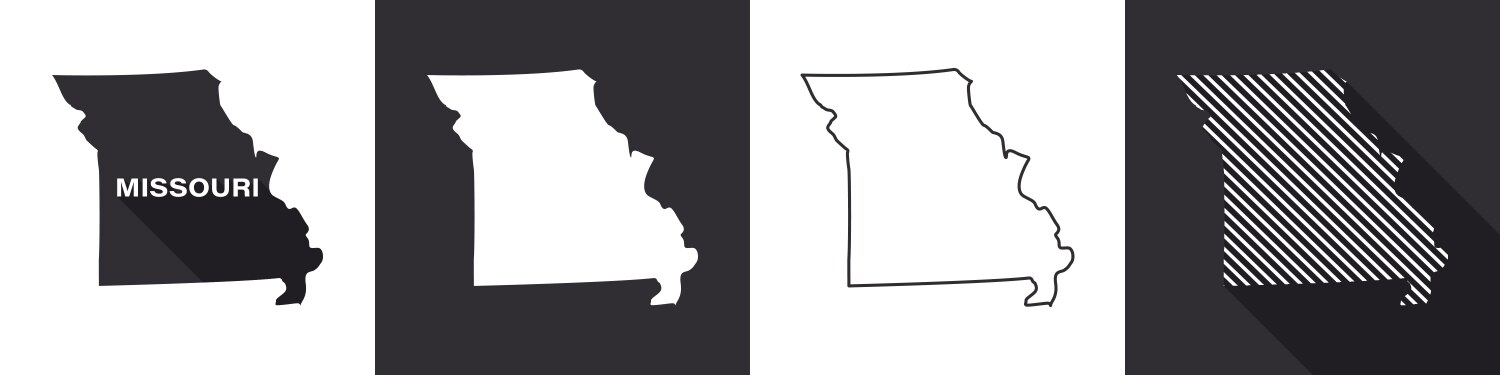Black and White Missouri Vector Images (over 1,200)