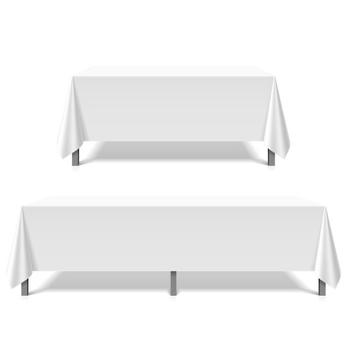 Round tablecloth Royalty Free Vector Image - VectorStock