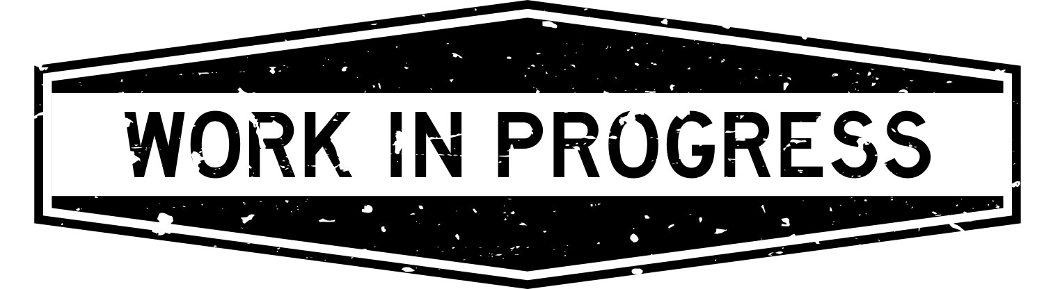 Work in progress Royalty Free Vector Image - VectorStock