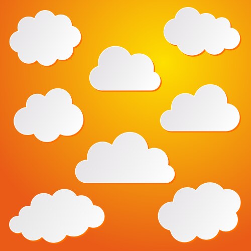 Cloud background Royalty Free Vector Image - VectorStock