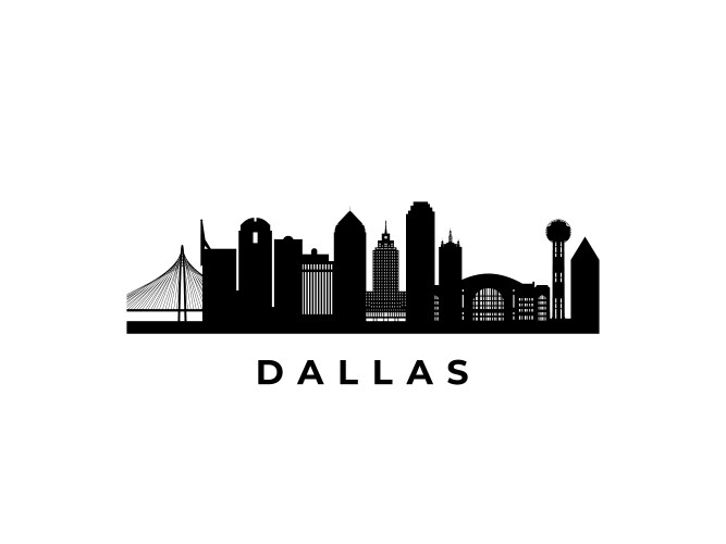 Dallas skyline Vector Images & Graphics for Commercial Use | VectorStock