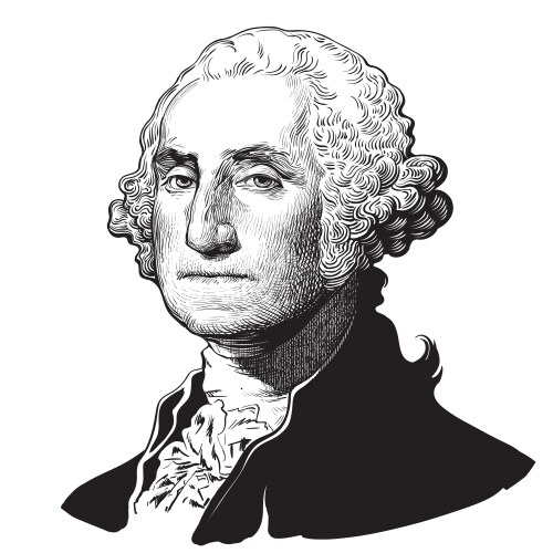 Abraham lincoln and george washington Royalty Free Vector