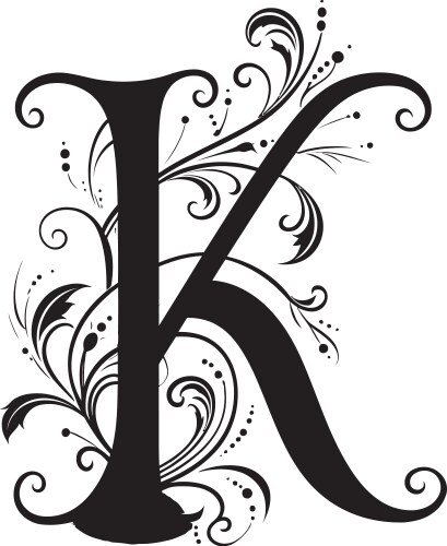 Letter K Font Calligraphy Vector Images (over 10,000)