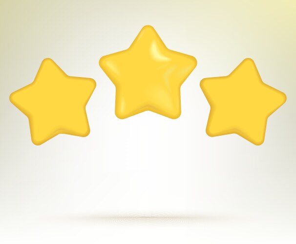 3d realistic stars Royalty Free Vector Image - VectorStock