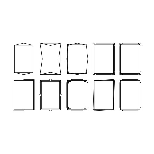 photo frame vector shape