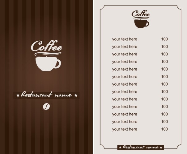 Cafe Menu Vector Images (over 190,000)
