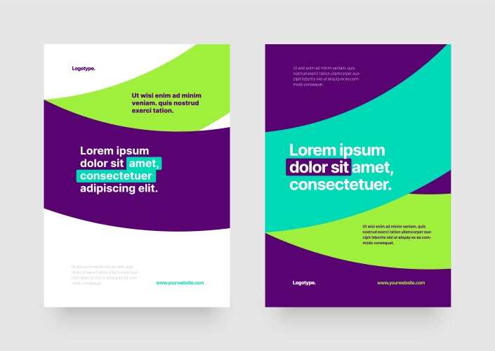 Simple layout template for events Royalty Free Vector Image