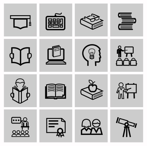 Education Icons Black and White Vector Images (over 340,000)