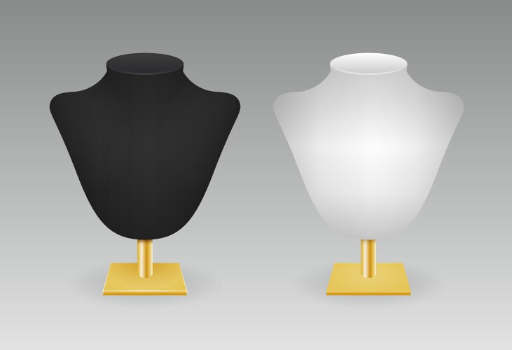 Jewelry Display Stands Royalty Free Vector Image