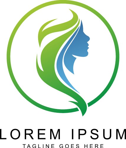 Cosmetic beauty logo design Royalty Free Vector Image