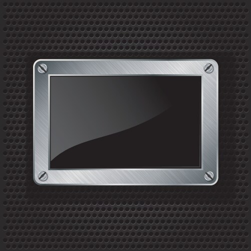 Metal frame Royalty Free Vector Image - VectorStock