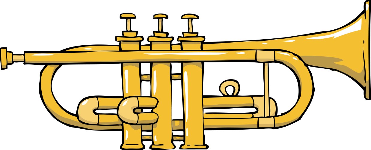 Trumpet Royalty Free Vector Image - VectorStock