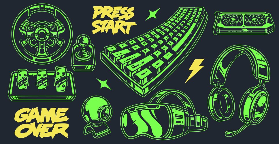 Gaming Stickers Vector Images (over 55,000)
