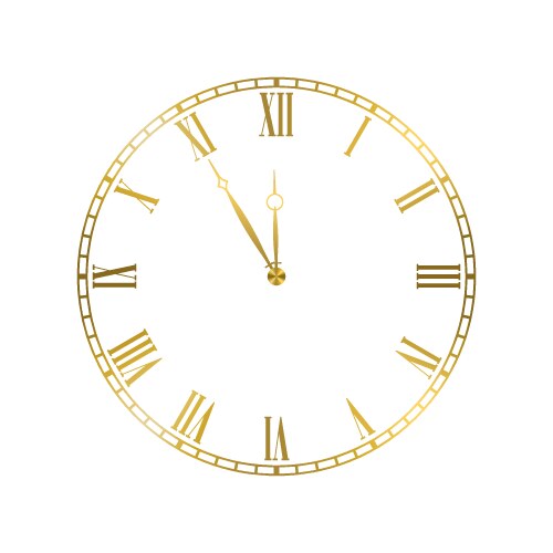 Roman numeral clock Royalty Free Vector Image - VectorStock