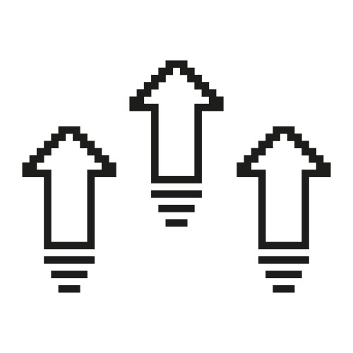 Shining star pixelated icon pixel art symbol Vector Image