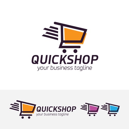 Quick cash logo Royalty Free Vector Image - VectorStock