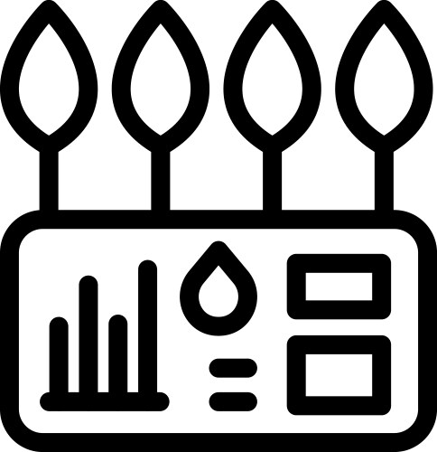 Water Consumption Monitoring System Showing Vector Image