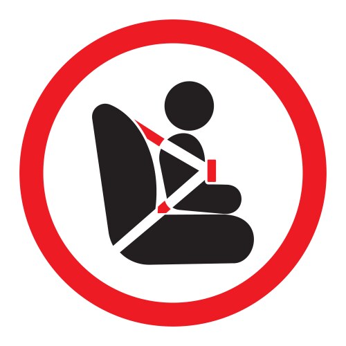 Baby seat sign Royalty Free Vector Image - VectorStock