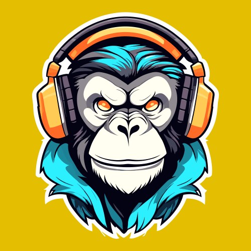 Monkey Cartoons Funky Vector Images (over 250)