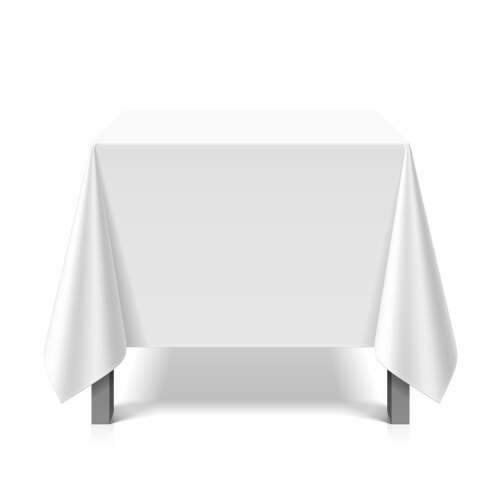 Round tablecloth Royalty Free Vector Image - VectorStock