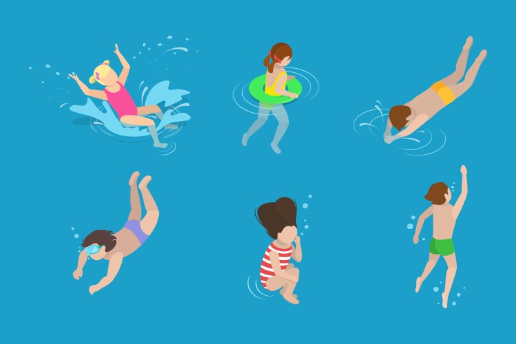 Isometric Children Vector Images (over 9,800)