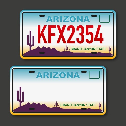 License Plate Vector Images (over 1,800)