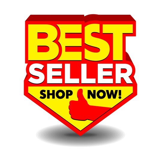 Recommended sign with thumb up approval banner Vector Image