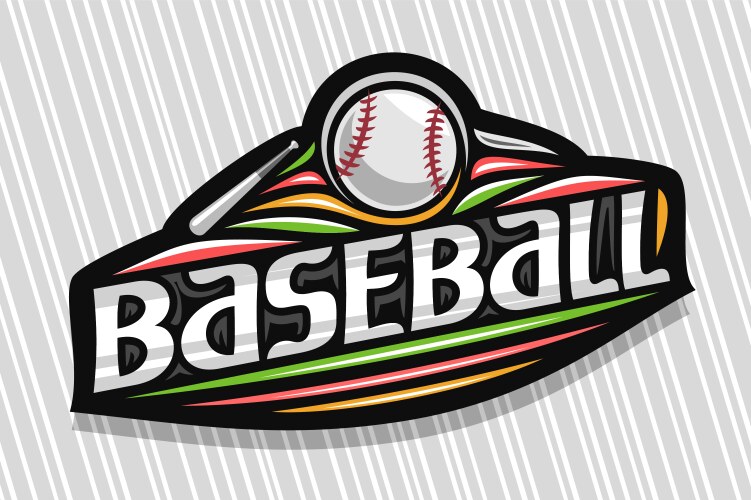 Logo for baseball sport Royalty Free Vector Image