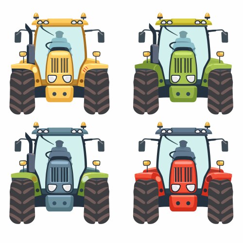 Cartoon Tractors Vector Images (over 9,700)