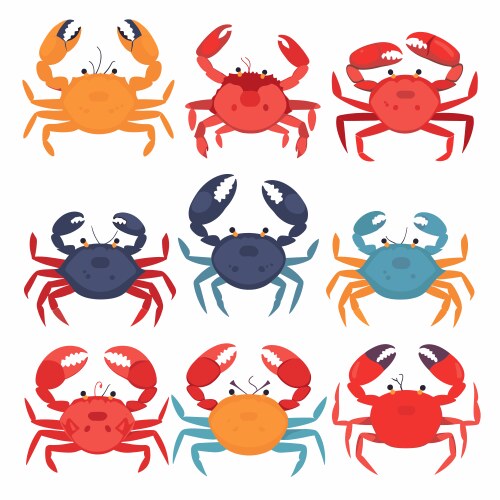 Crustaceans Cartoon Vector Images (over 4,000)