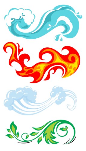 Four elements Royalty Free Vector Image - VectorStock