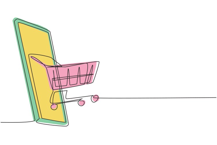 One stop shopping Royalty Free Vector Image - VectorStock