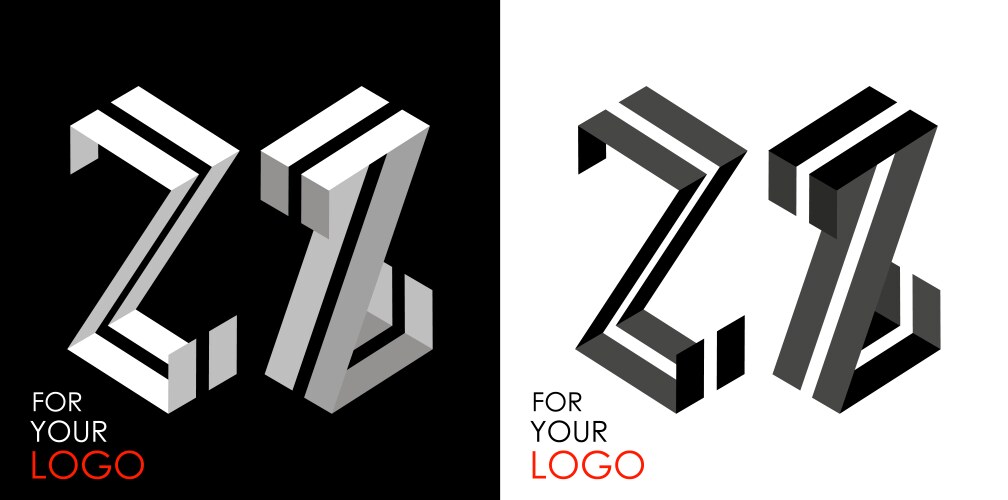 Isometric letter m Royalty Free Vector Image - VectorStock