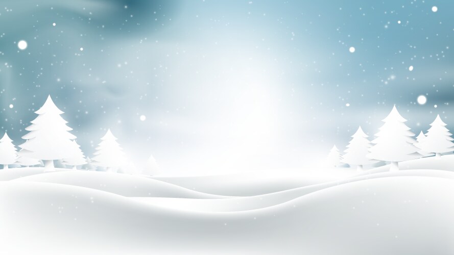 Winter theme landscape 1 Royalty Free Vector Image