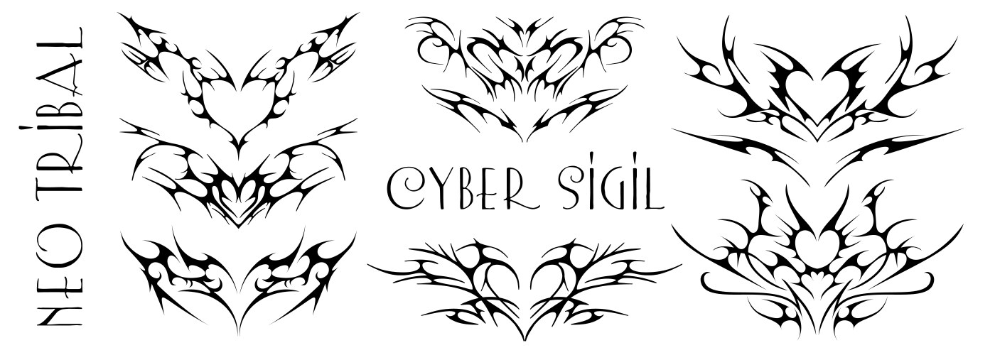 Cyber sigilism Vector Images & Graphics for Commercial Use | VectorStock
