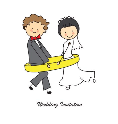 Cartoon Wedding Couple Vector Images (over 26,000)