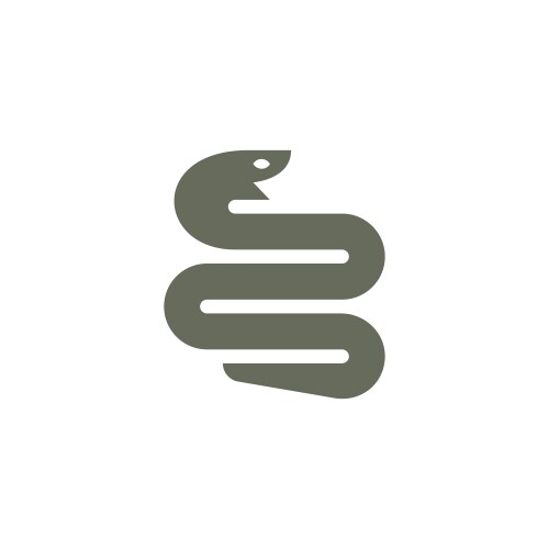 Snake Minimalist Vector Images (over 600)
