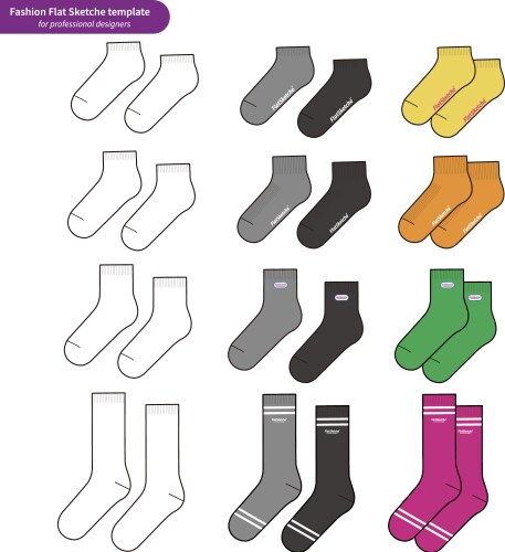 Bucket hat beanie mask set fashion template Vector Image