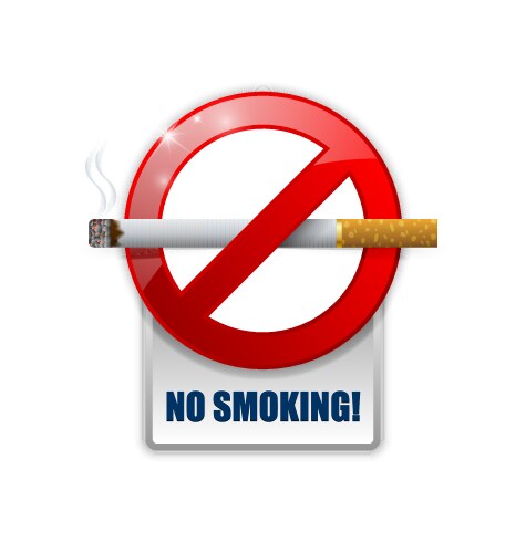 No smoking sign design Royalty Free Vector Image