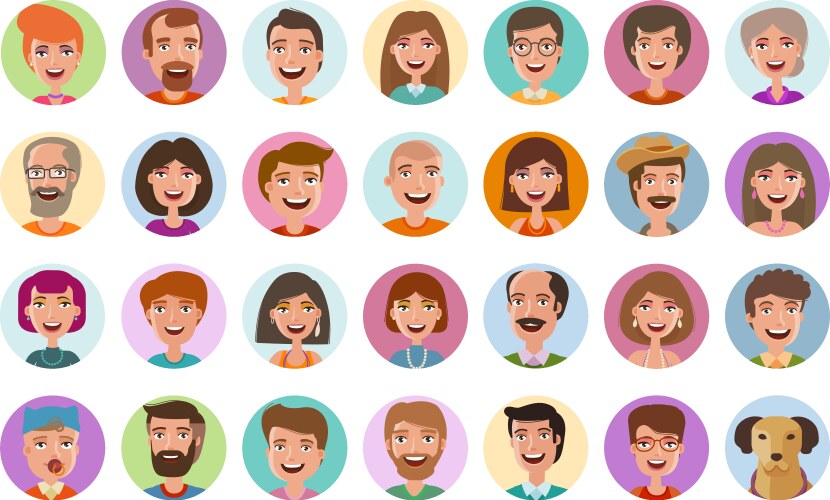 Cartoon Faces Profile Vector Images (over 56,000)