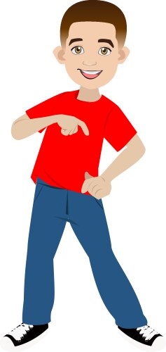 A father standing Royalty Free Vector Image - VectorStock