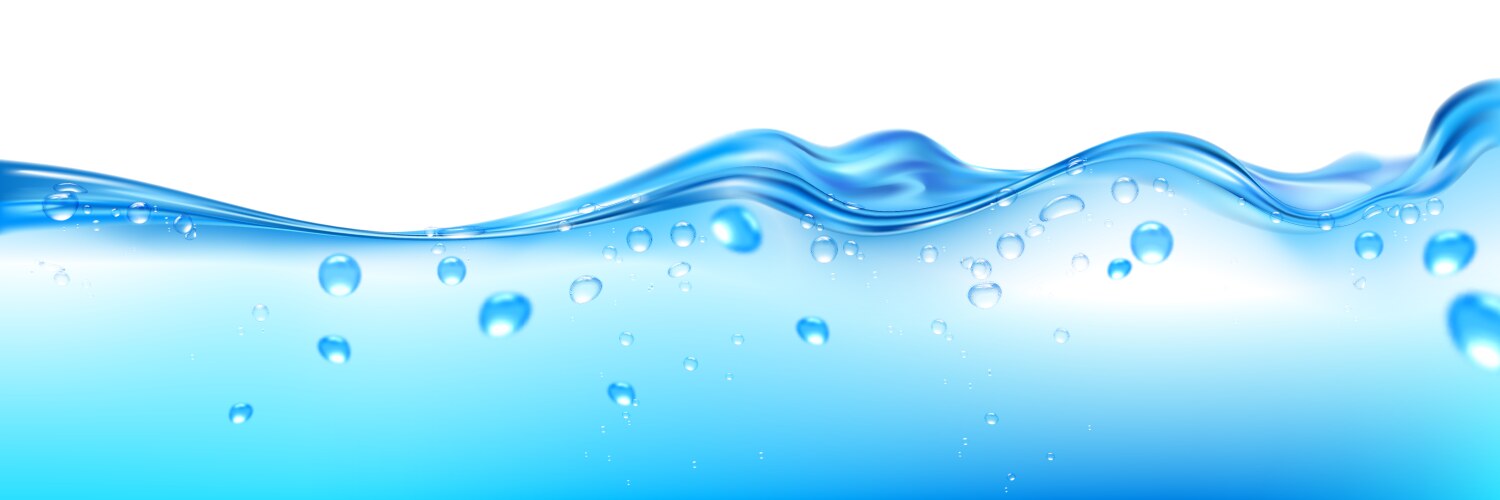 Blue Water Wave Splash Royalty Free Vector Image