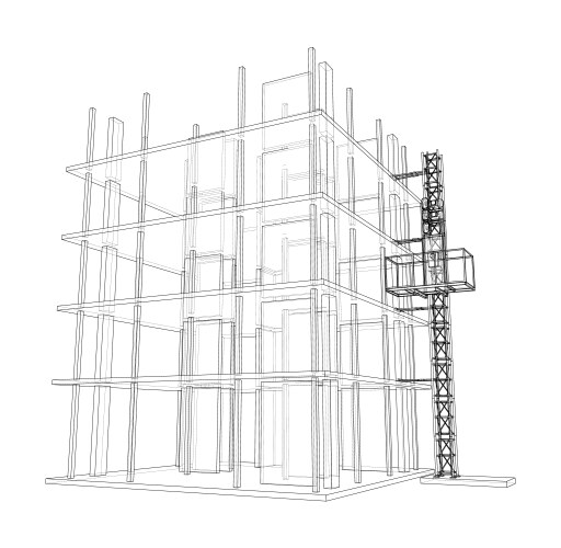 Tall Building Blueprint Vector Images (over 160)