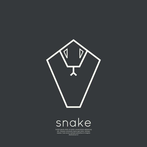 Symbol of the snake Royalty Free Vector Image - VectorStock
