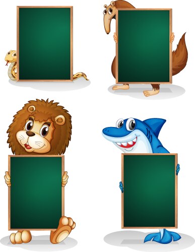 Animals Holding Board Vector Images (over 2,200)