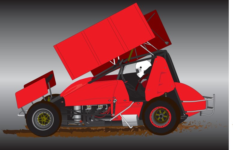 Sprint car Royalty Free Vector Image - VectorStock