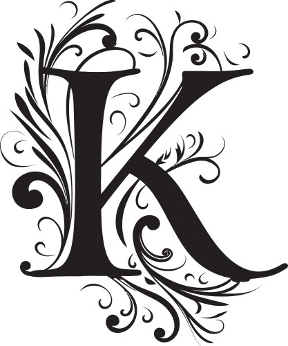 Letter K Font Calligraphy Vector Images (over 10,000)